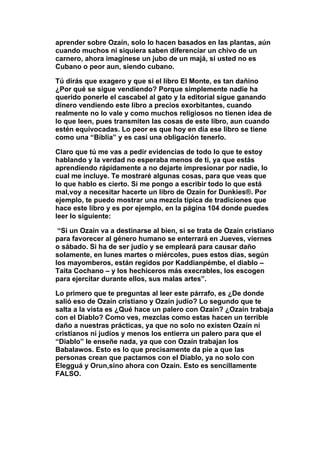 El Monte de Lydia Cabrera:Fabrica de Mitos Religiosos, Inc. | PDF