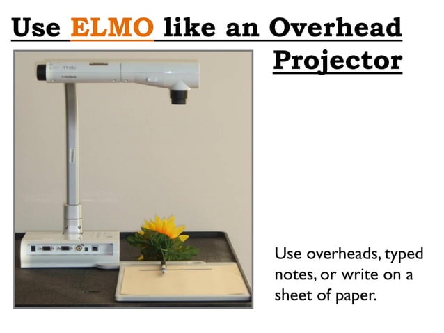 Elmo Projector Tutorial | PDF