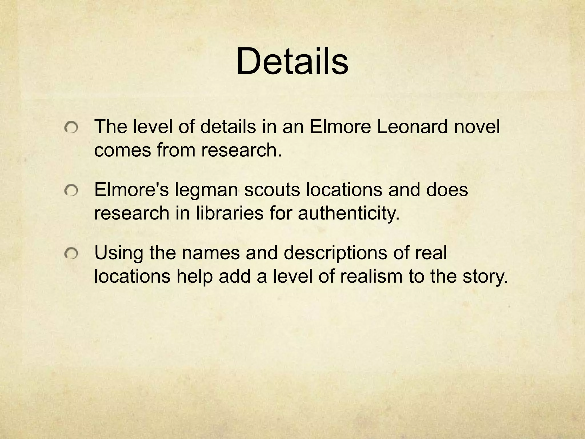Elmore leonard | PPT