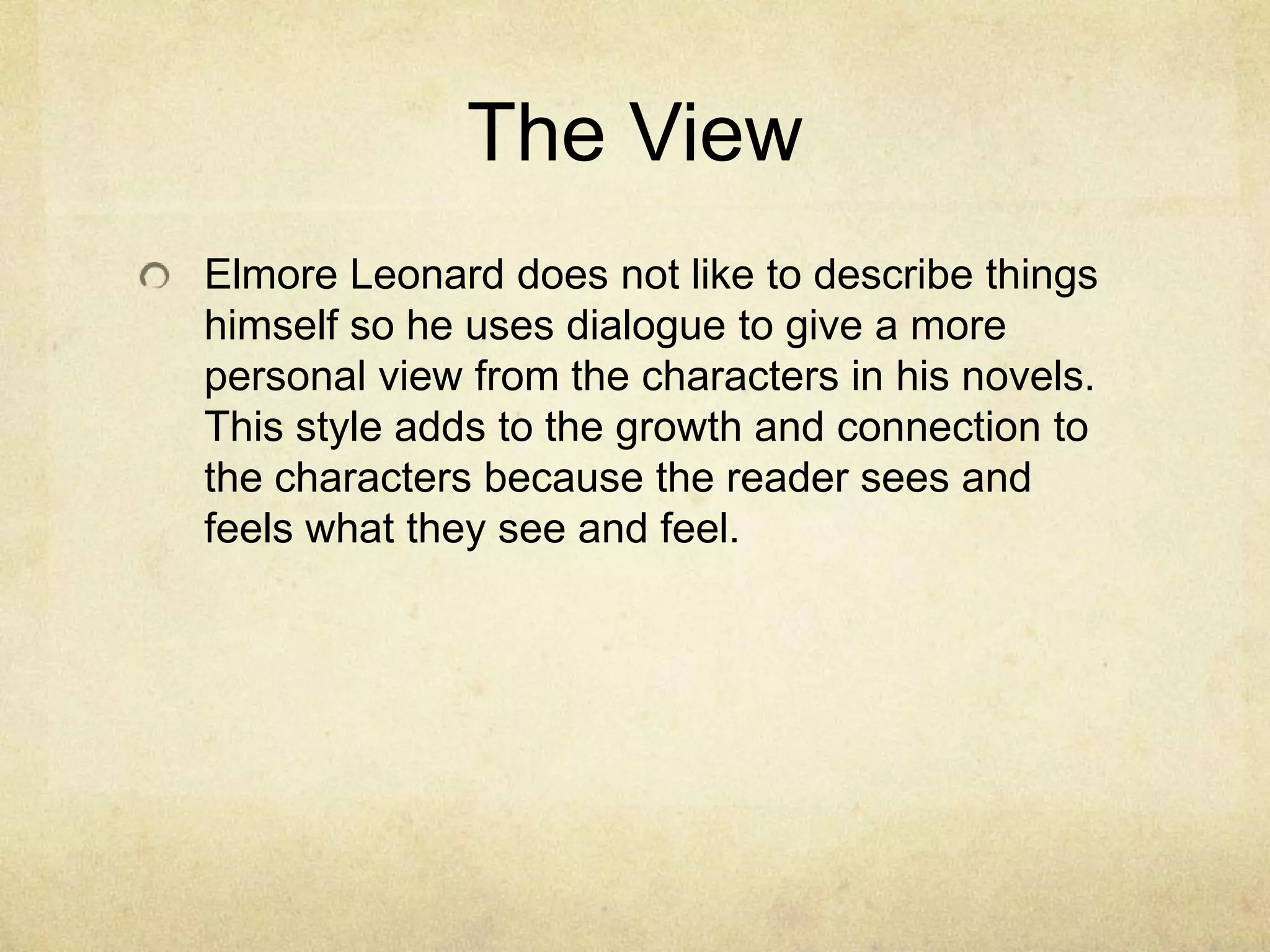 Elmore leonard | PPT
