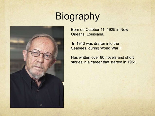 Elmore leonard | PPT