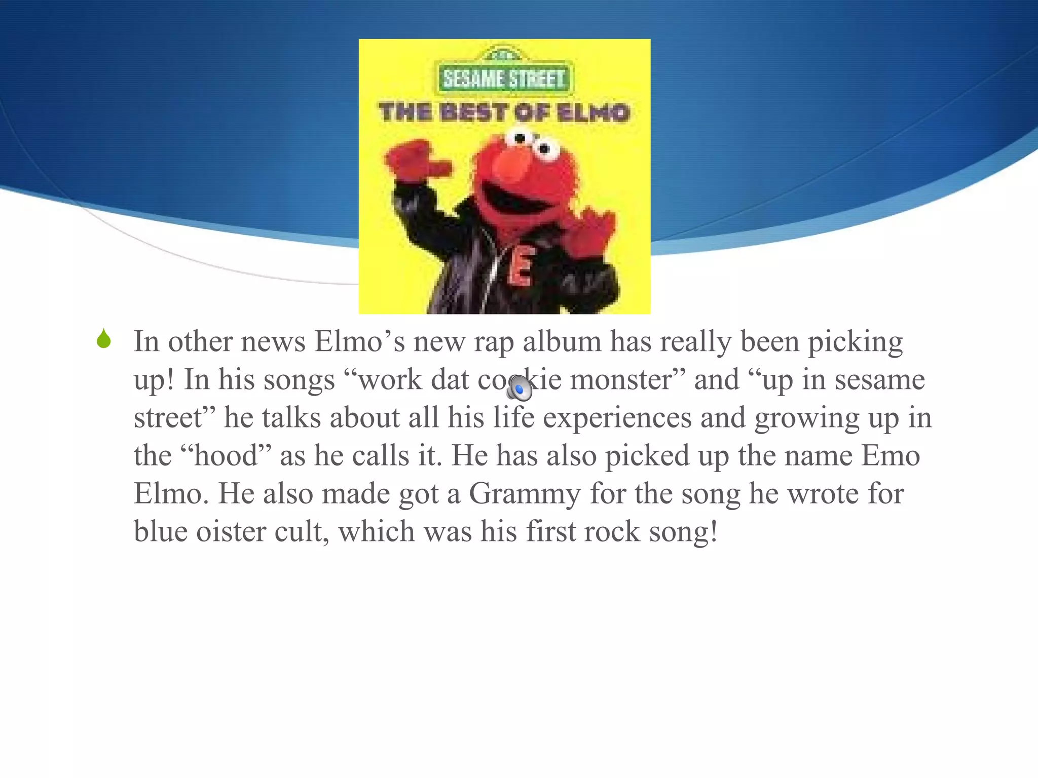 ELMO'S NEWS REPORT | PPT