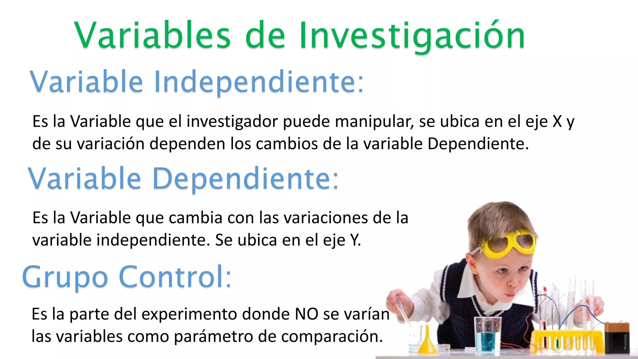 El método científico y variables | PPT
