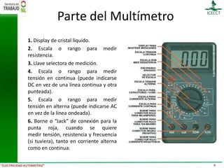 El multimetro | PPTX