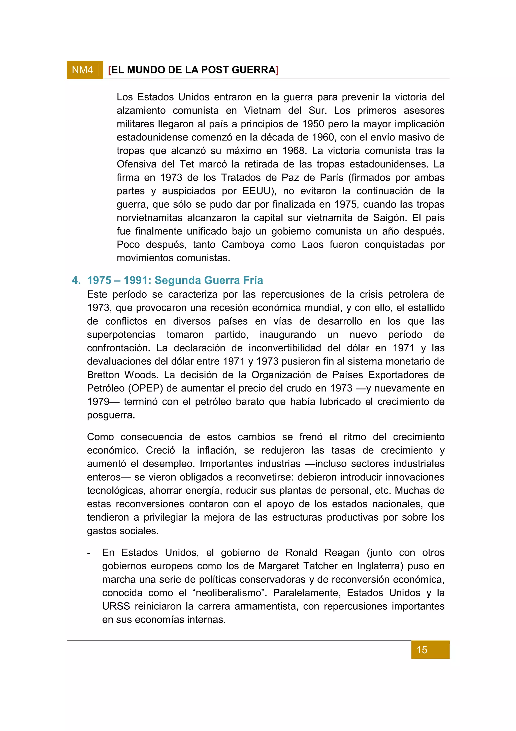 El mundo de la post guerra | PDF | Politics