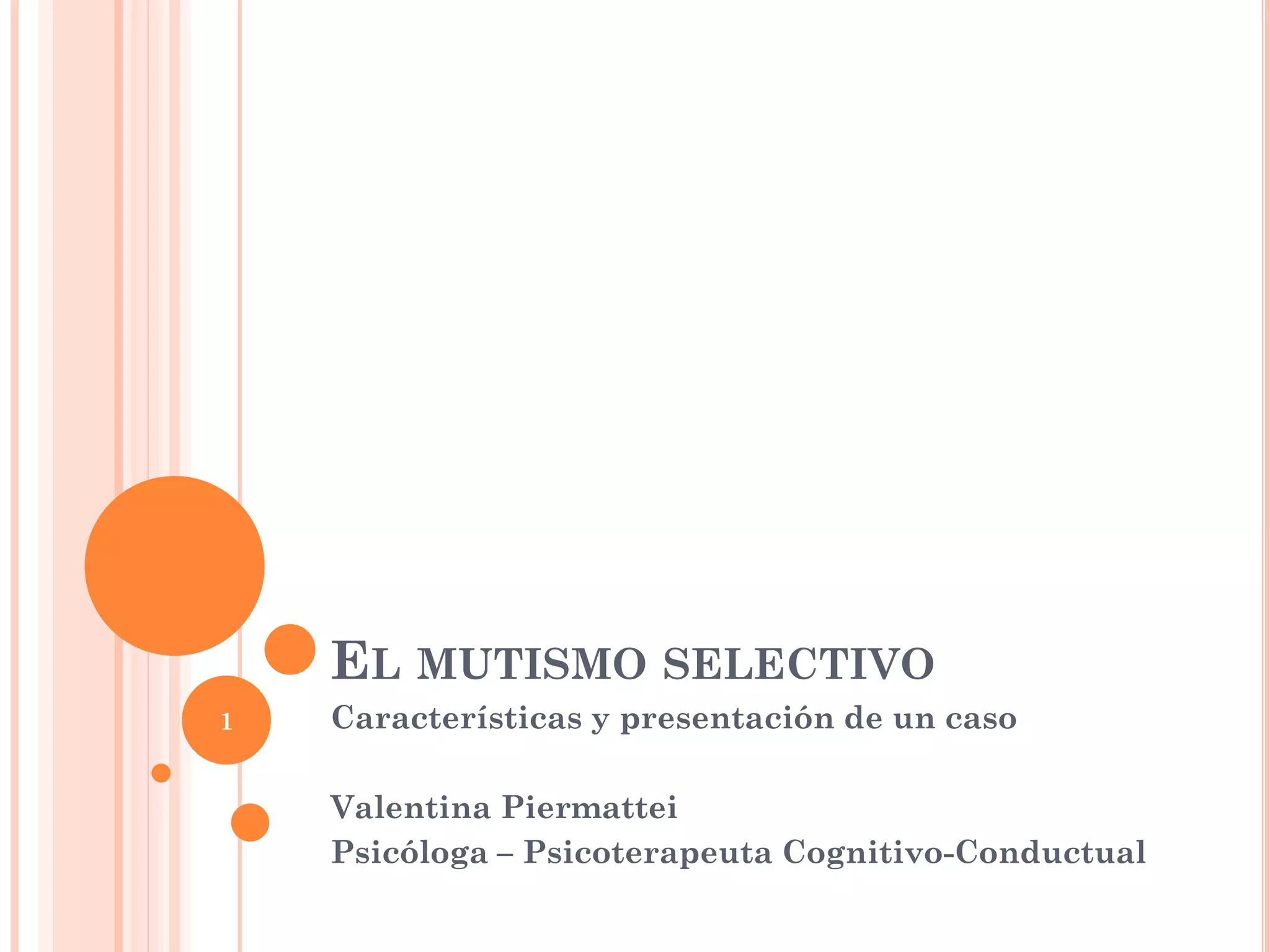 El mutismo selectivo | PDF