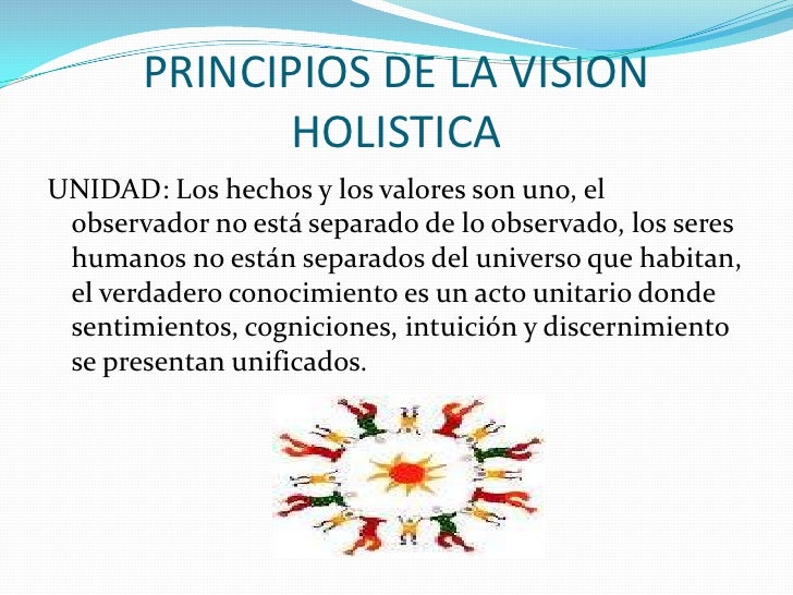 El nacimiento de la vision holista