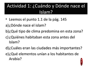 El nacimiento de una cultura: El Islma | PPT