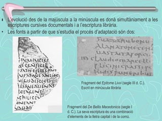 El naixement de l'escriptura llatina | PPT