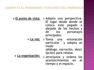 conversión Corte Política punto de vista del narrador Escritura fluido ...