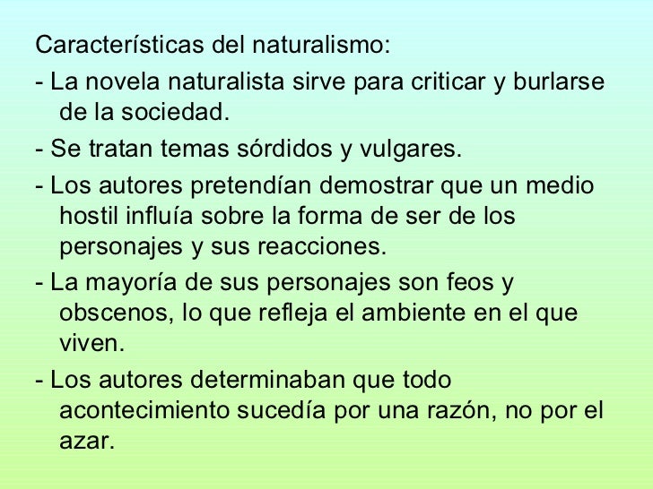 el cuento naturalista definicion