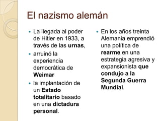 El nazismo alemán | PPTX