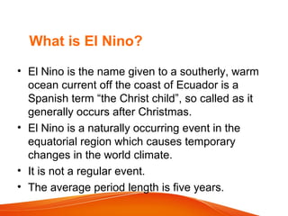 El nino | PPT