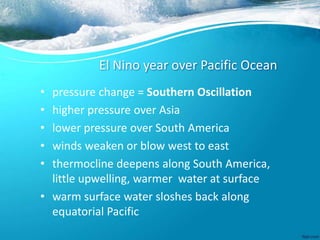 El nino - The arrival of Warm water | PPTX