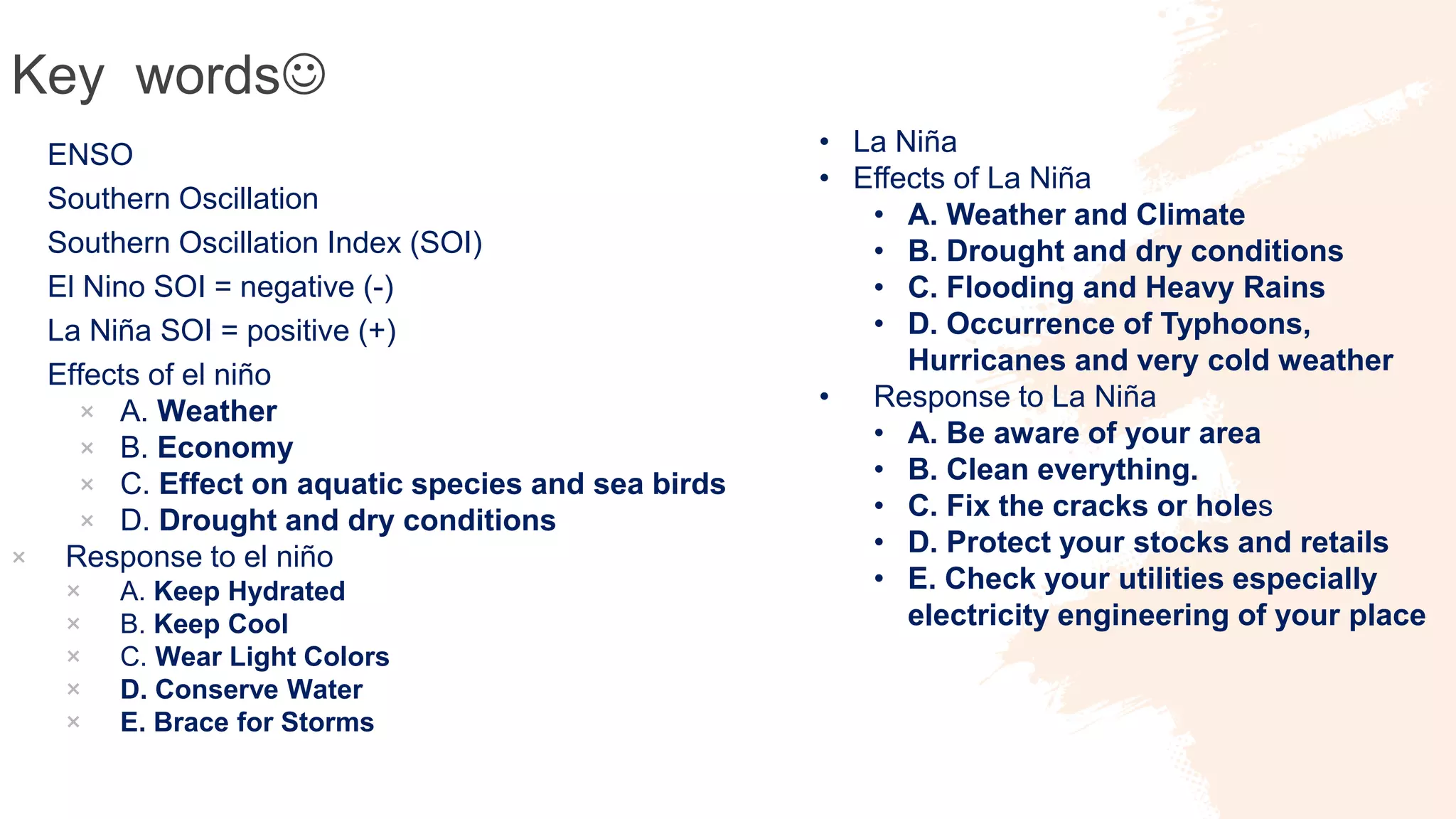El Nino and La Nina | PPTX