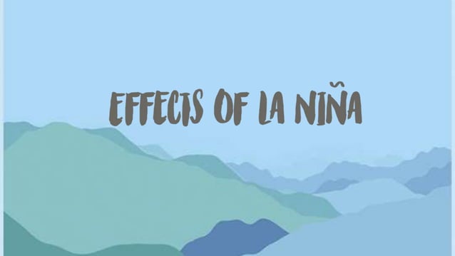 El Nino and La Nina | PPTX