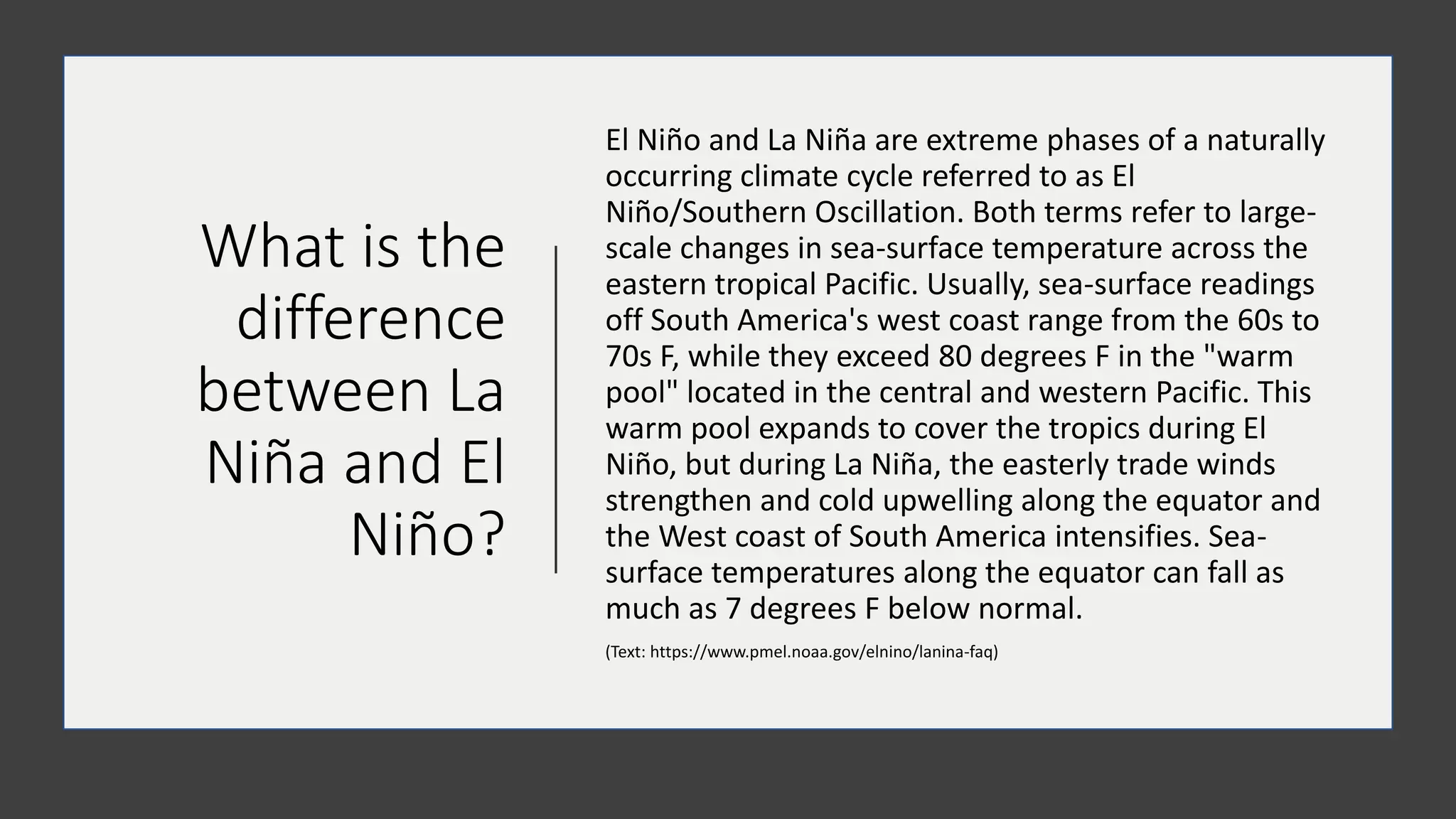 El nino and la nina | PPTX