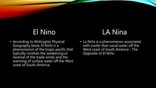 El nino & La Nina | PPT