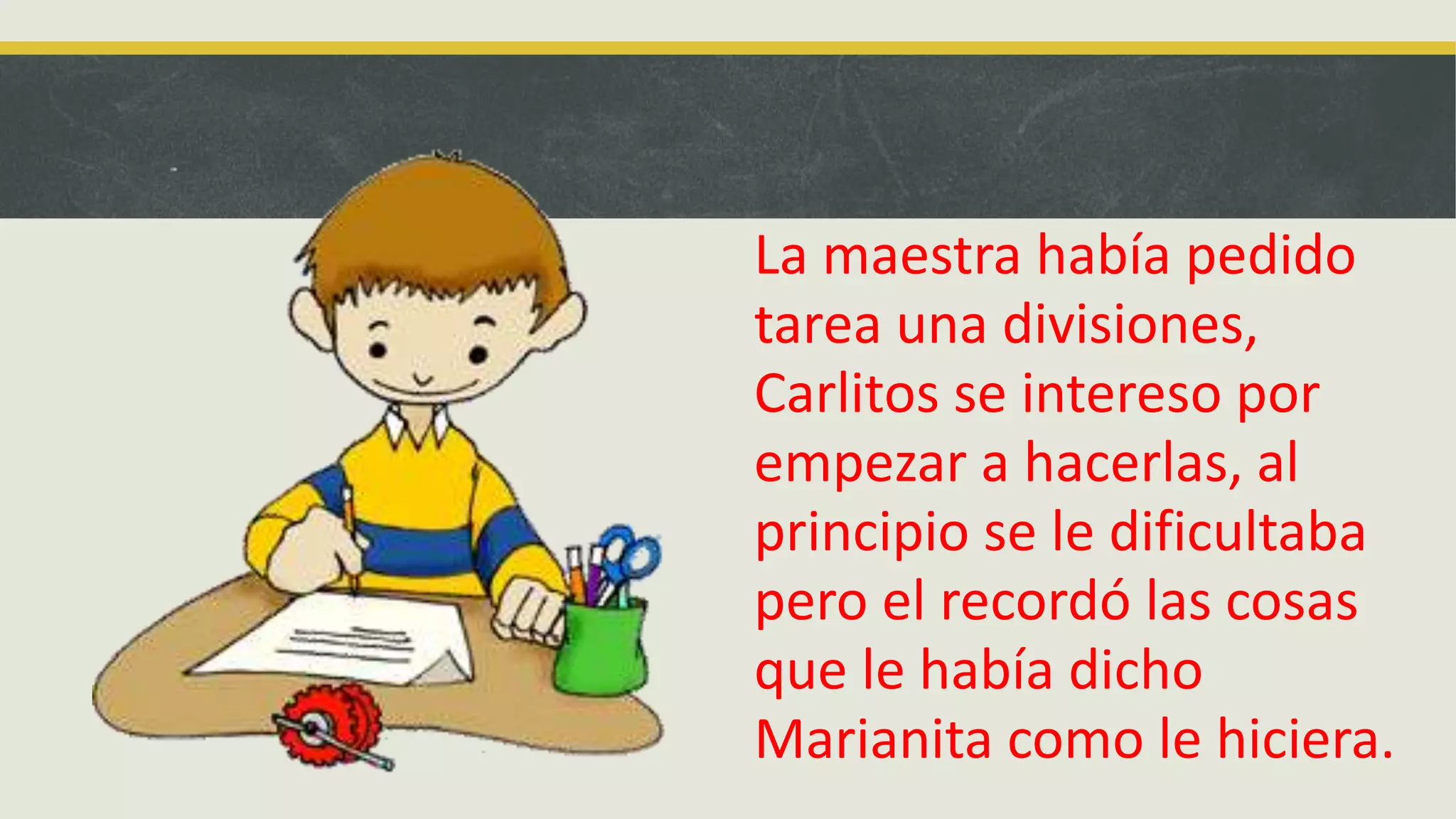 El niño que no sabia matematicas | PPT