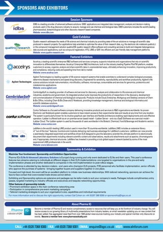 10th Annual ELNs and Advanced Laboratory Solutions Forum | PDF ...