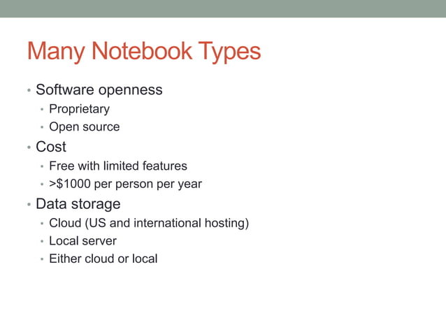 Electronic Lab Notebooks | PPTX