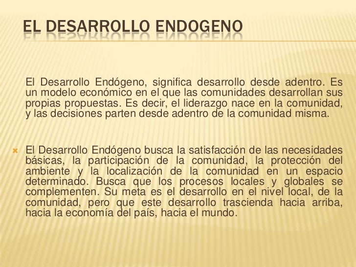 El nucleo del desarrollo endogeno de las tic