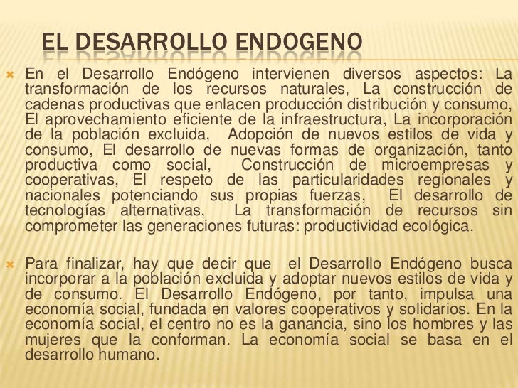 El nucleo del desarrollo endogeno de las tic