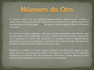 El Numero De Oro | PPT