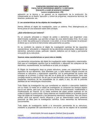 El objeto de investigación lizardo carvajal | PDF