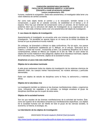 El objeto de investigación lizardo carvajal | PDF