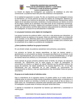 El objeto de investigación lizardo carvajal | PDF