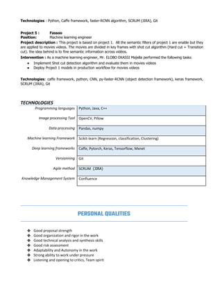 CV machine learning freelancer | PDF