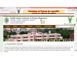 All about Pulses: Lesser known Pulses | PPTX