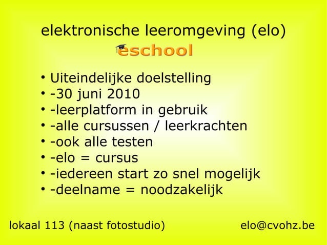 Elo definitief | PPT