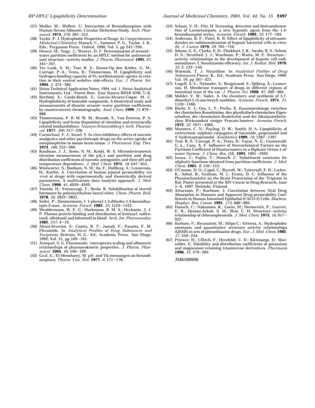 ElogDoct: A Tool for Lipophilicity Determination in Drug Discovery. 2 ...