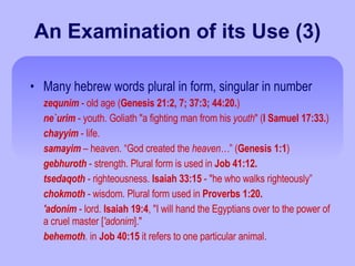 Elohim In Scripture | PPT