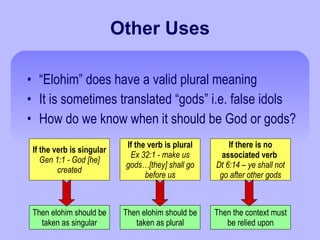 Elohim In Scripture | PPT