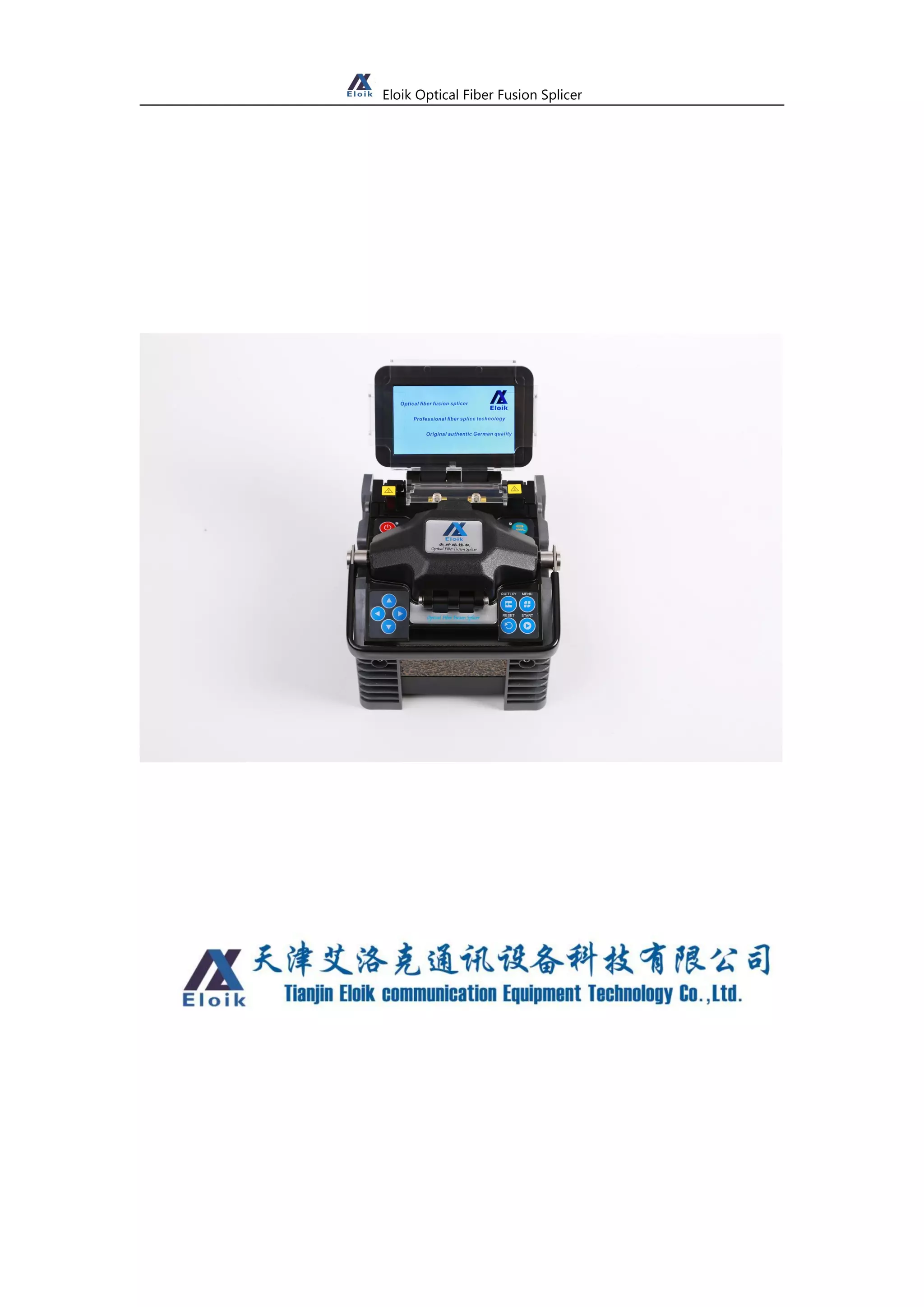 Eloik fiber optic fusion splicer alk 88doc | PDF | Consumer Electronics ...