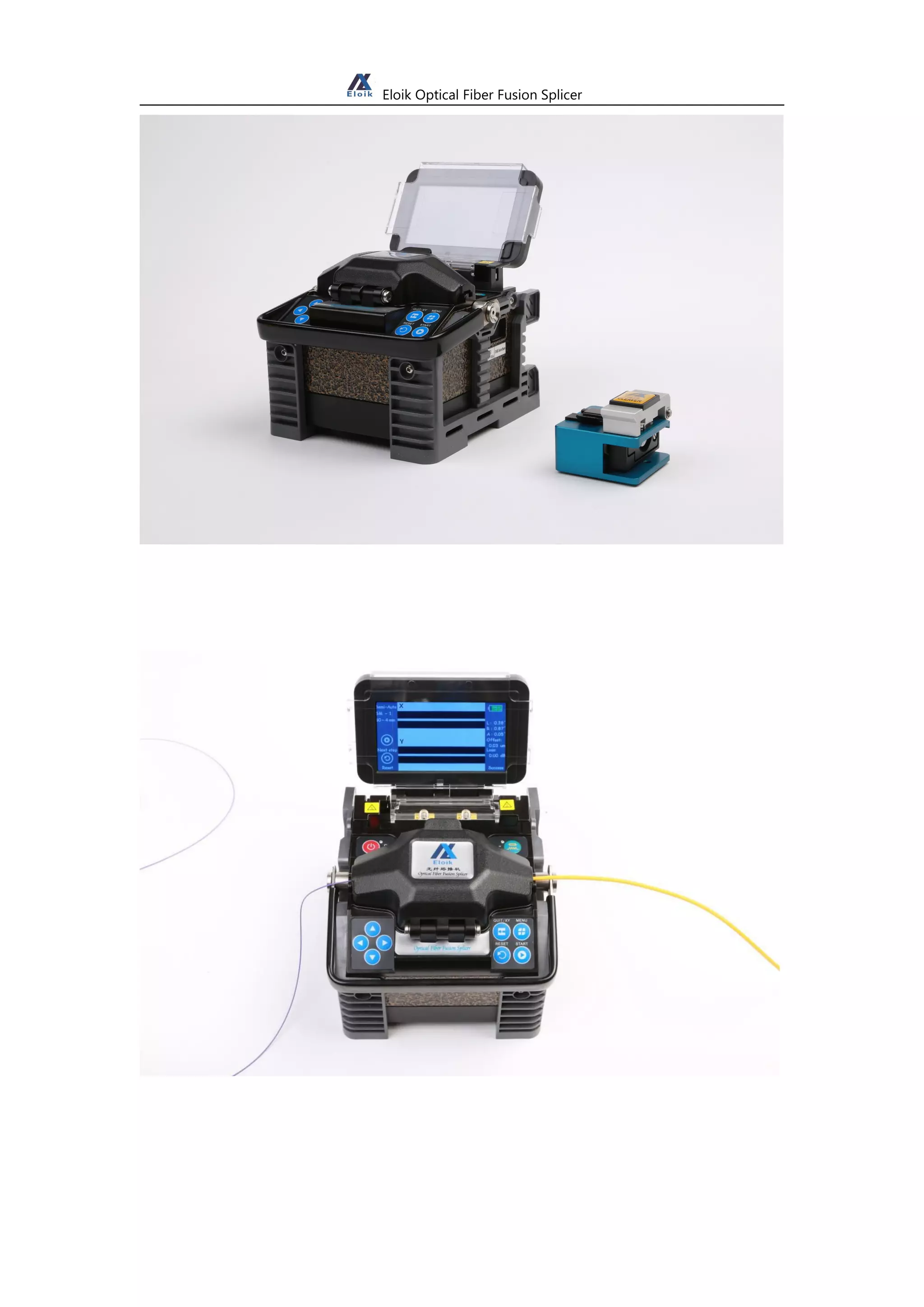 Eloik fiber optic fusion splicer alk 88doc | PDF