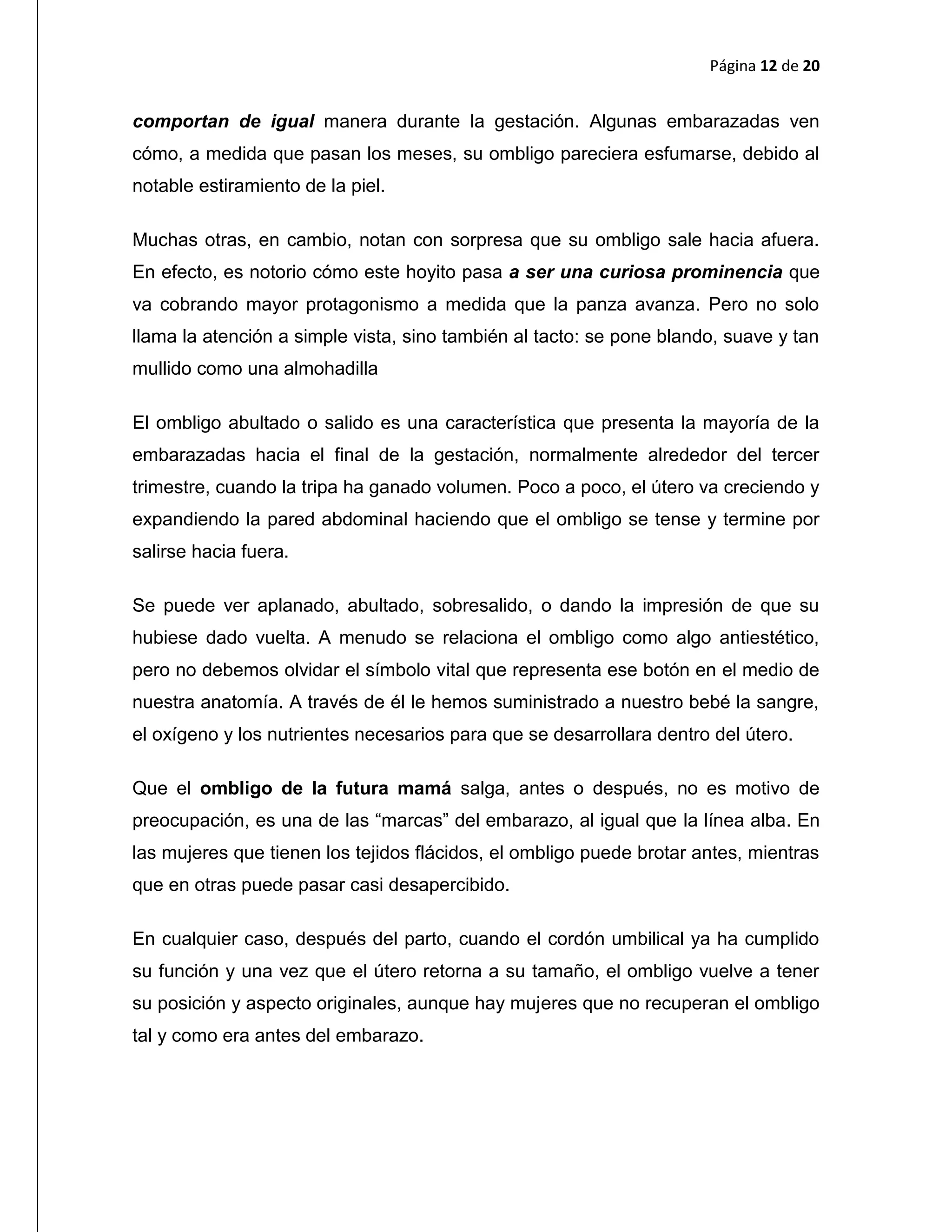 El ombligo uasd | DOCX
