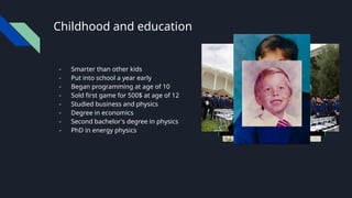 Elon Musk - a presentation for school project | PPTX