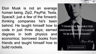 Elon Musk "My Inspiration" | PPTX