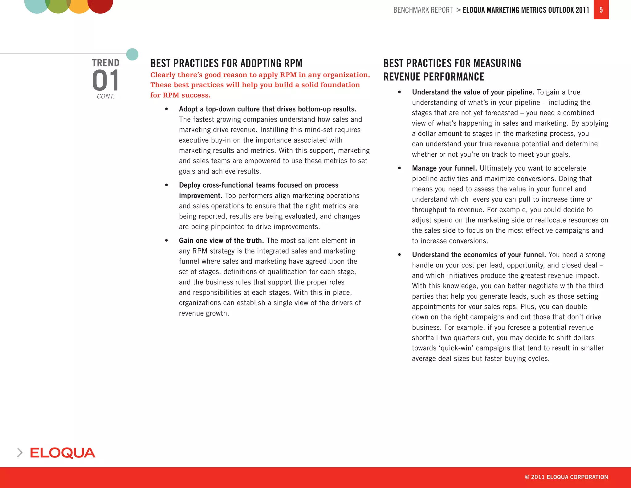 Eloqua Benchmark Report | PDF