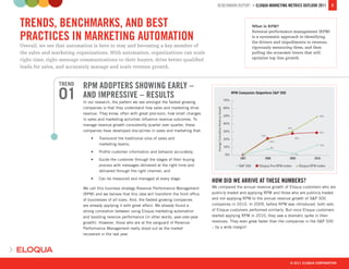 Eloqua Benchmark Report | PDF