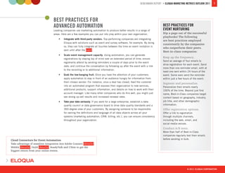 Eloqua Benchmark Report | PDF
