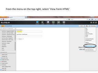 Eloqua configuration for kwanzoo lead form campaigns | PPT