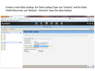 Eloqua configuration for kwanzoo lead form campaigns | PPT