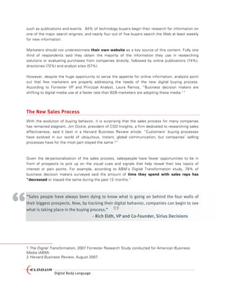 Eloqua Digital Body Language | PDF | Internet | Computing