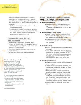 Eloqua Grande Guide to Deliverability and Privacy | PDF | Email | Internet