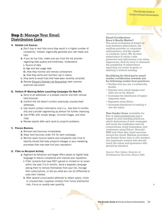 Eloqua Grande Guide to Deliverability and Privacy | PDF